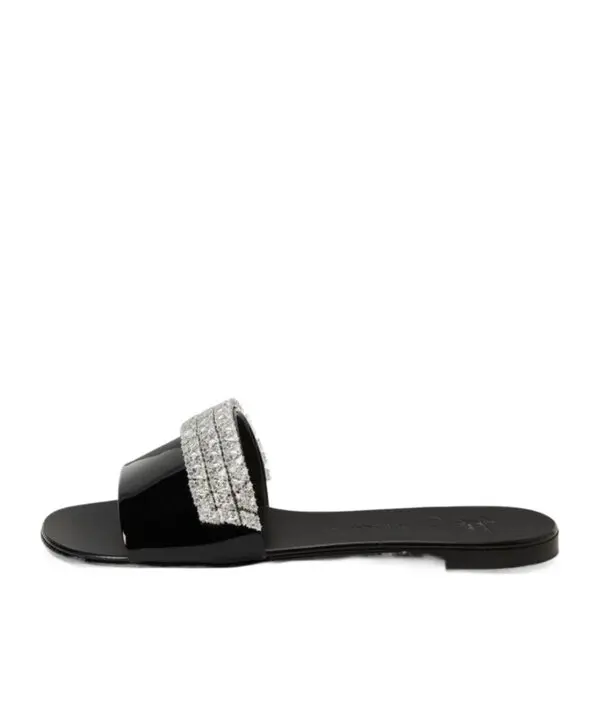GIUSEPPE ZANOTTI Tesy Rhinestone-embellished Sandals - Black