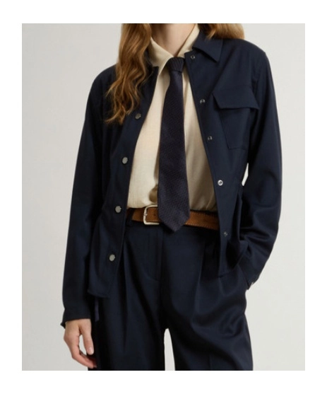 Woolrich Long Sleeved Snapped Overshirt