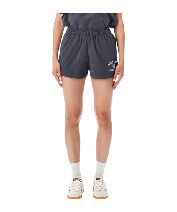 SPORTY  RICH Sporty Rich Varsity Logo Shorts
