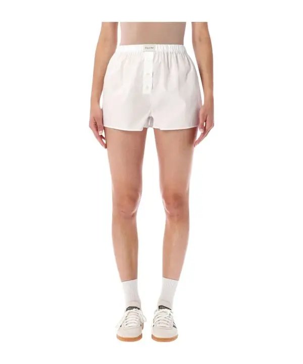SPORTY  RICH Sporty Rich Signature Poplin Boxer Shorts