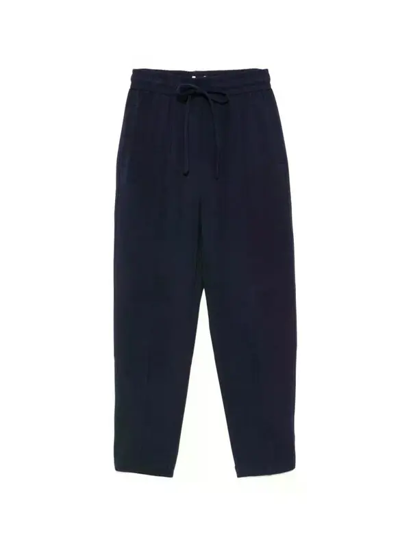 PSOPHIA Drawstring Tapered Trousers - Blue