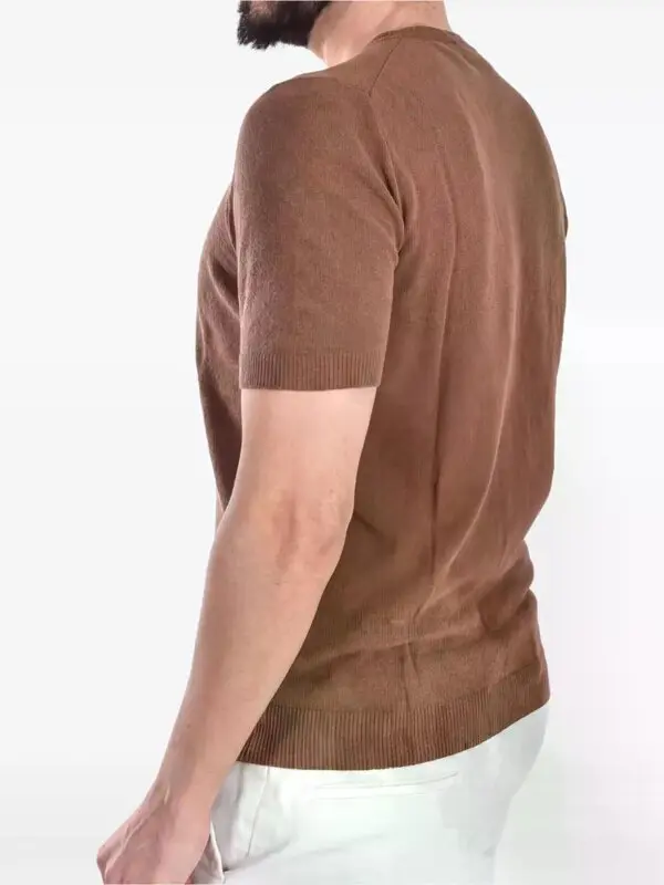 GRAN SASSO Fine-knit Short-sleeve T-shirt