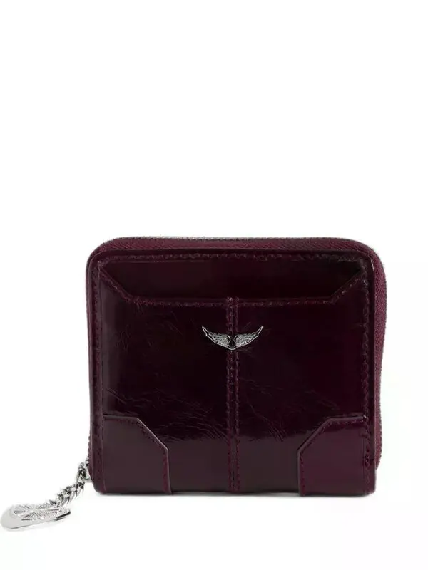 Zadig&Voltaire Sunny Mini Patent Leather Coin Purse - Purple