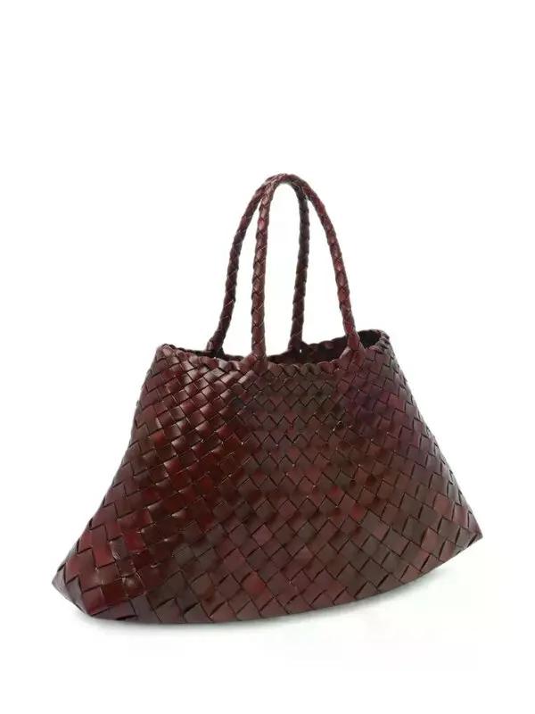 Dragon Diffusion Small Santa Croce Woven Leather Tote Bag
