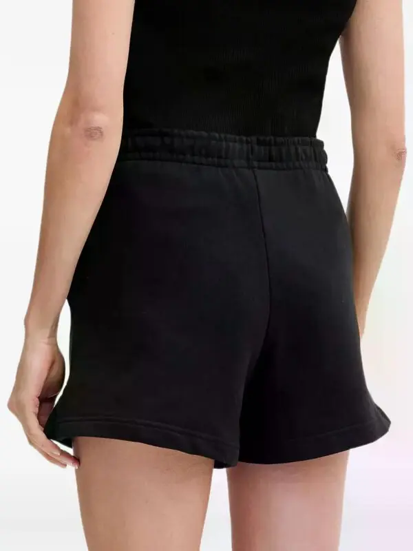 Lacoste Cotton Fleece Shorts With Embroidered Crocodile