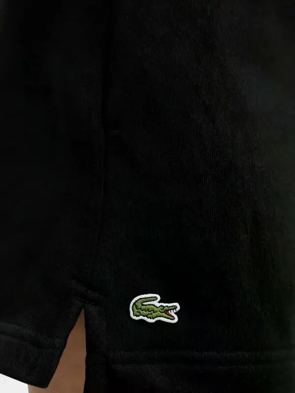 Lacoste Cotton Fleece Shorts With Embroidered Crocodile