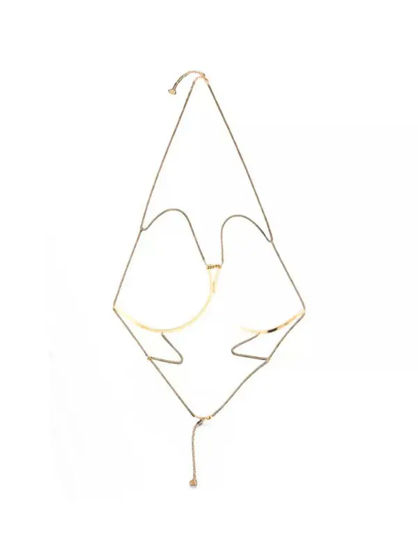 Elisabetta Franchi Tone Chain Body Jewellery - Gold