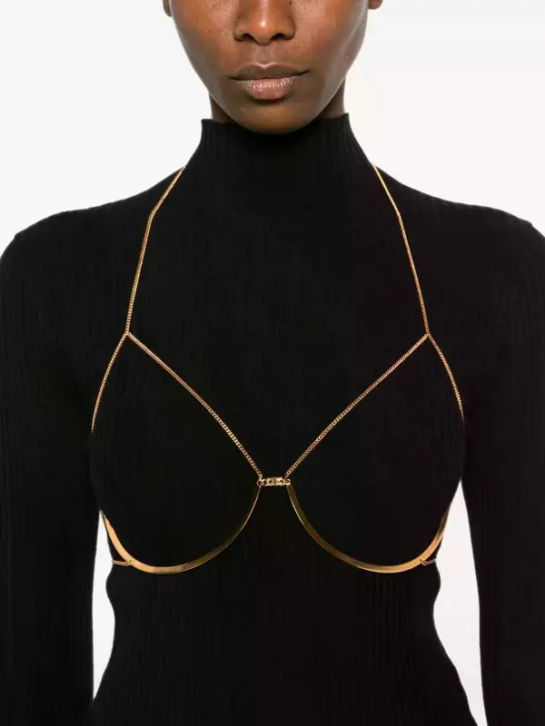Elisabetta Franchi Tone Chain Body Jewellery