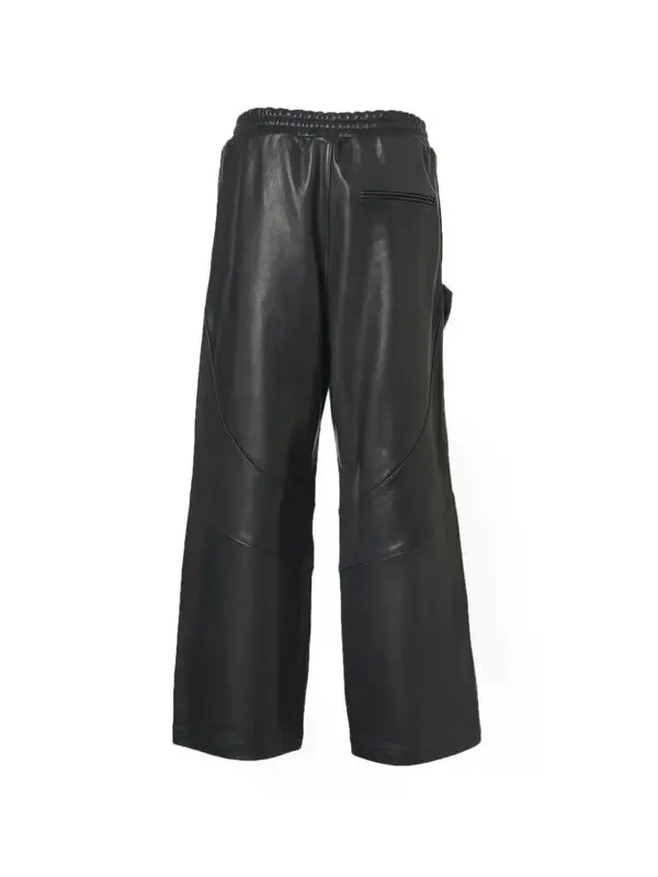DOUBLET Basketball Shoe Pocket Leather Trousers