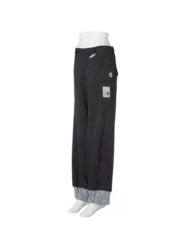 Mihara Yasuhiro Mix Layered Houndstooth Pants