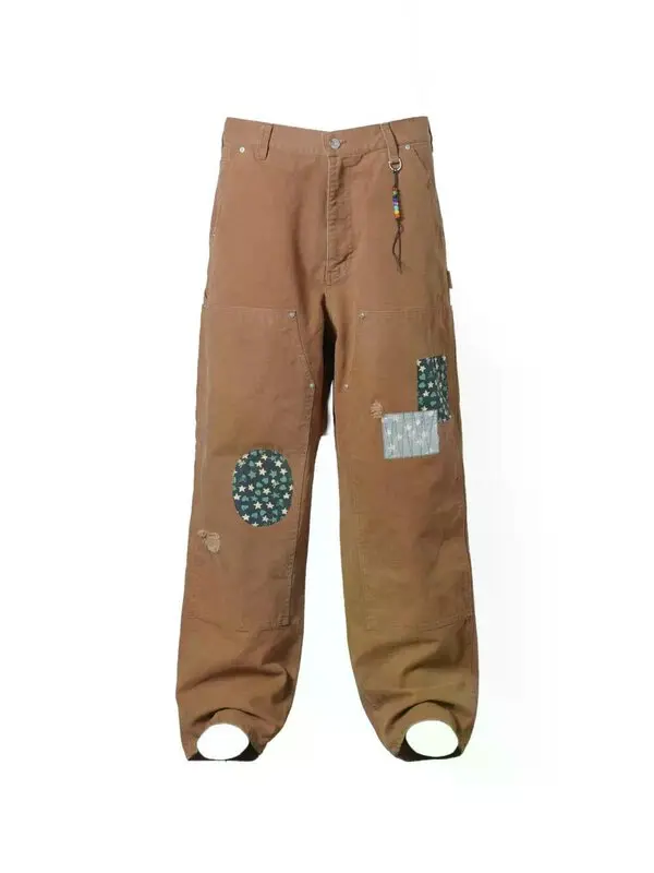 MASTERMIND WORLD X Swjp Patchwork Carpenter Jeans - Brown