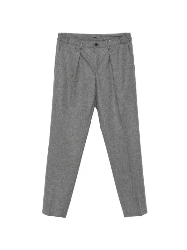 PROFUOMO Pleated Tapered Trousers - Grey