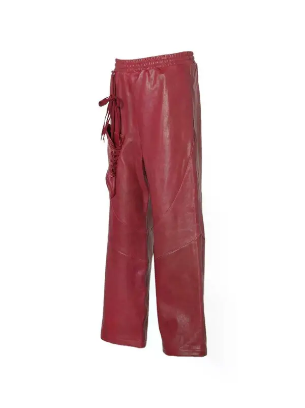 DOUBLET Basketball Shoe Pocket Leather Trousers