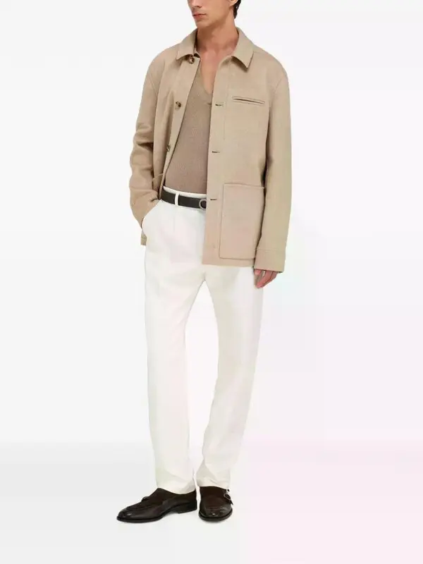 FERRAGAMO Double Wool And Cashmere Blouson