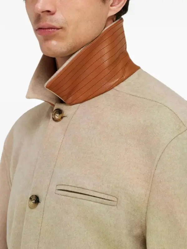 FERRAGAMO Double Wool And Cashmere Blouson