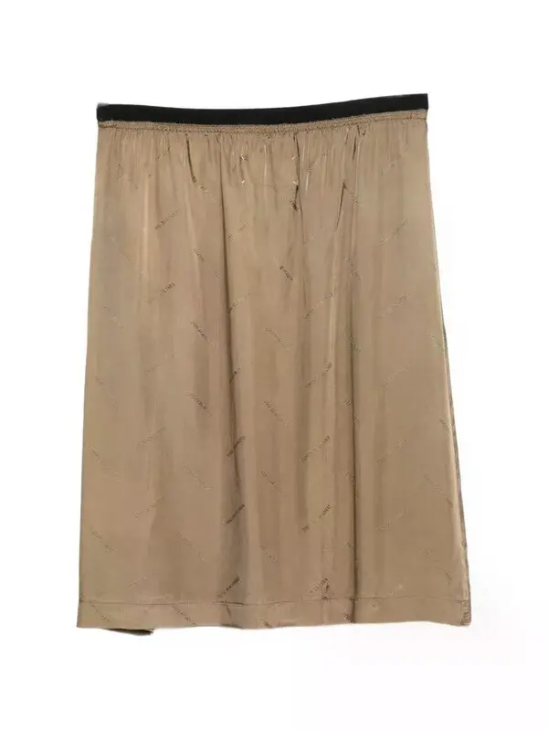MAISON MARGIELA 2000s Logo-pattern Midi Skirt