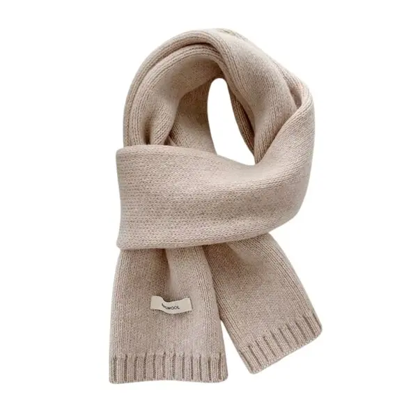 MY LITTLE NATURE Neutrals Wool Scarf Australian Wool Scarf - Beige