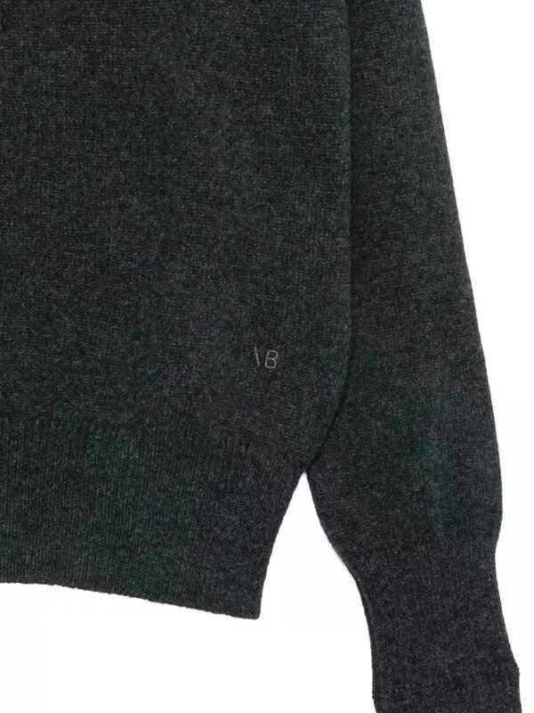 Victoria Beckham Marie Roll Neck Sweater - Grey