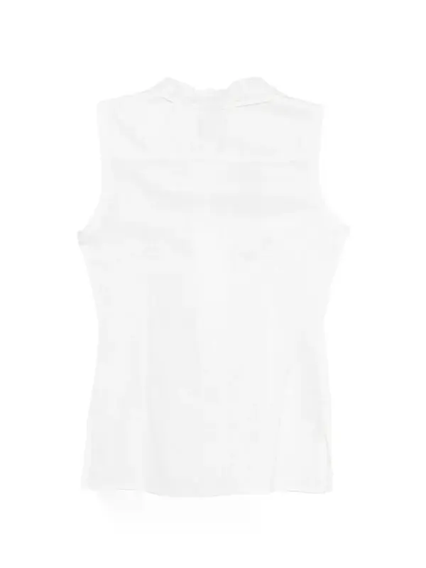ROMEO GIGLI 2000s Sleeveless Embroidered Shirt