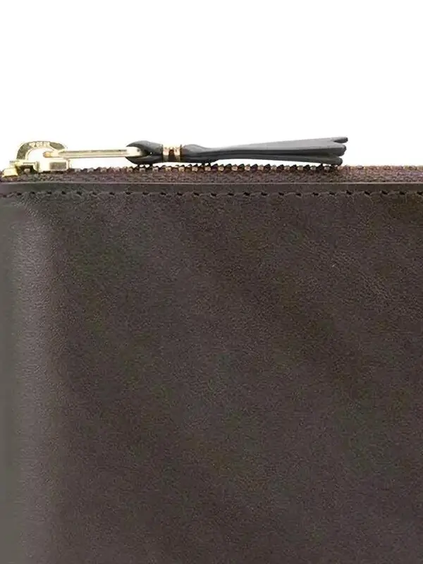 Comme Des Garçons Classic Line Zipped Wallet - Brown