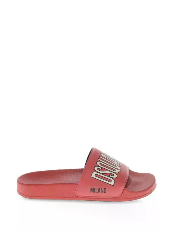 Dsquared2 Logo-print Slides - Red