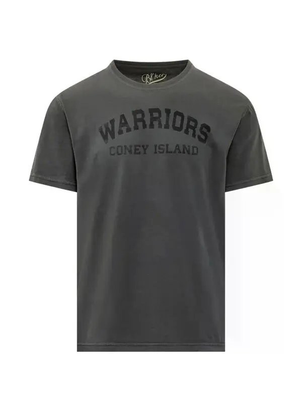 BL'KER Logo-print Crew-neck T-shirt - Grey