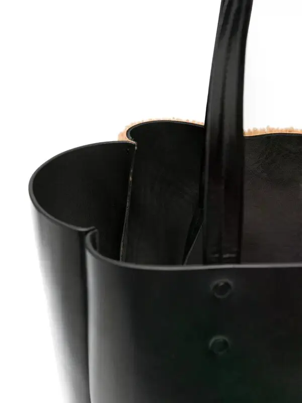 Khaite Patchwork Shearling-panel Tote Bag