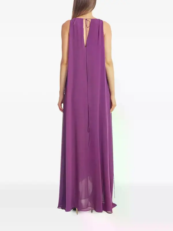 IRINA SCHROTTER Layered Chiffon Maxi Dress