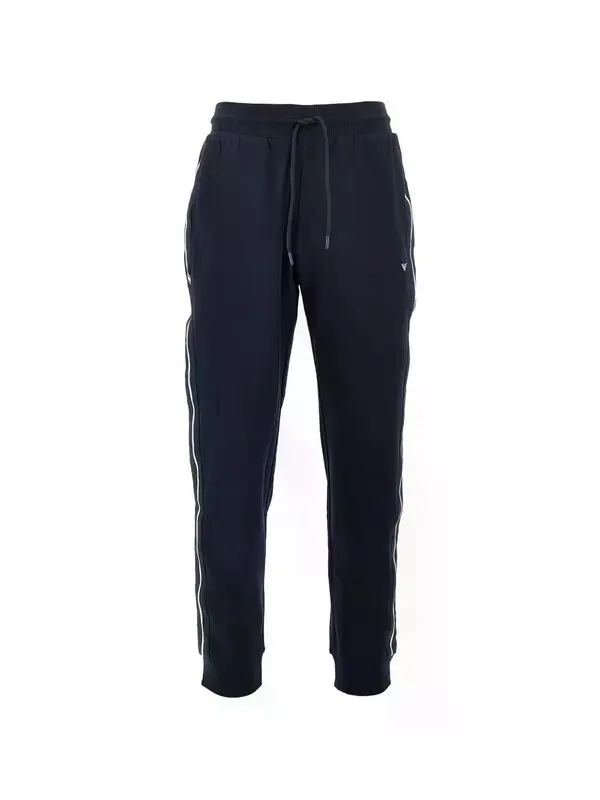 EA7 Logo-patch Side-stripe Track Pants - Blue