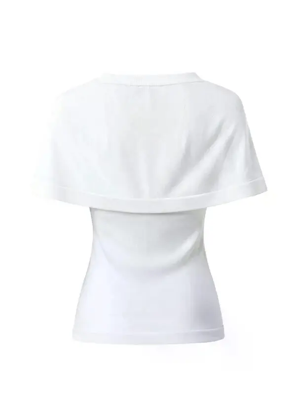 Liviana Conti Layered-design Boat-neck Top