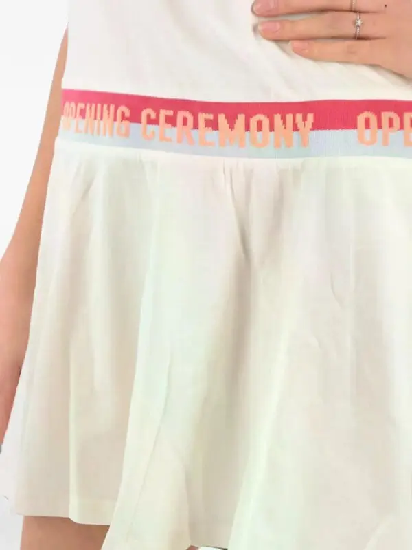 Opening Ceremony Logo Waistband Short Sleeve Mini Dress