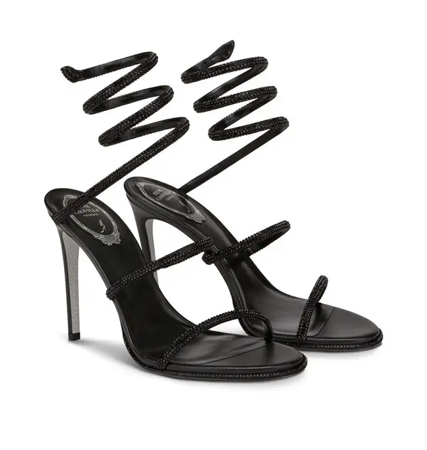Rene Caovilla Embellished Strappy Heeled Sandals