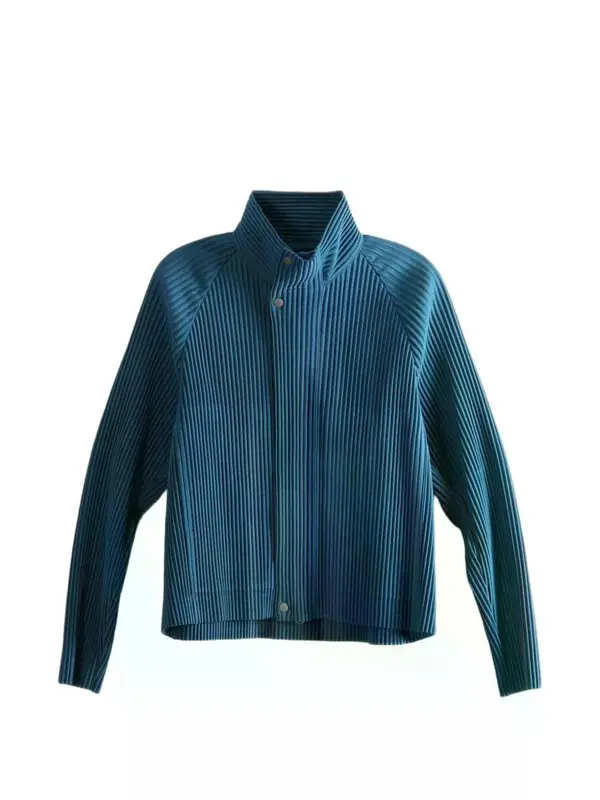 Issey Miyake Pleated Raglan-sleeve Jacket