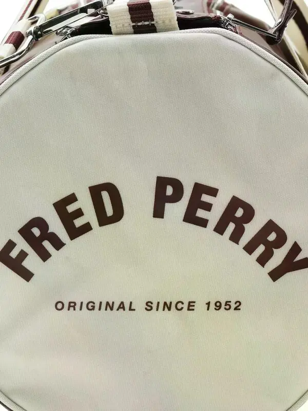 Fred Perry Logo-print Barrel Bag