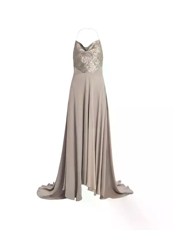 IRINA SCHROTTER Embellished Maxi Dress - Grey