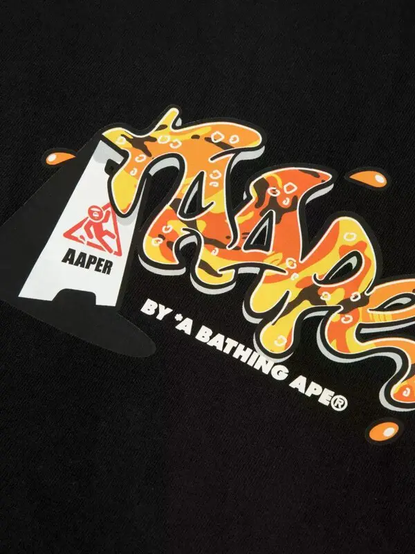 AAPE BY *A BATHING APE Graphic-print Long-sleeve T-shirt