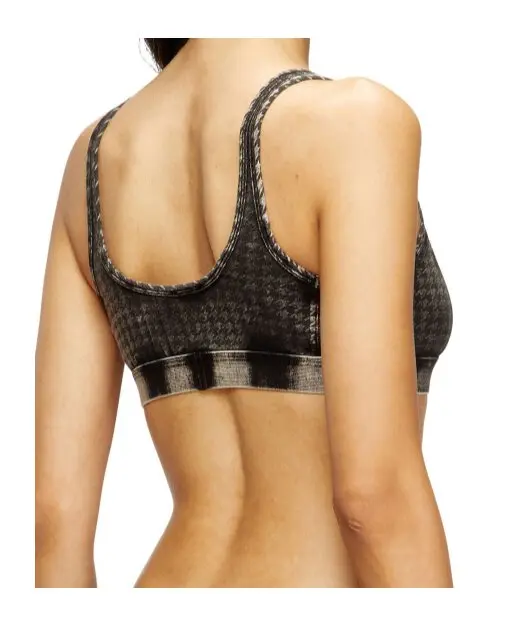 DIESEL® Logo Detail Denim Bra