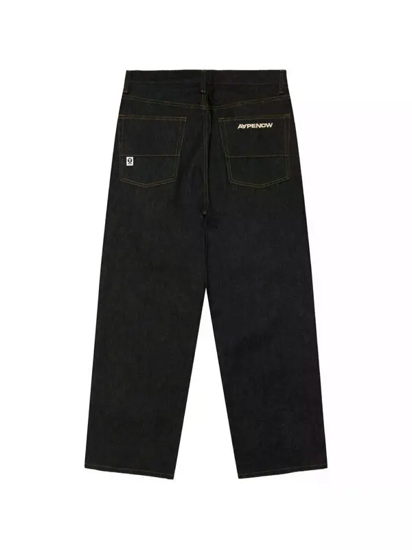 AAPE BY *A BATHING APE Logo-patch Straight-leg Jeans