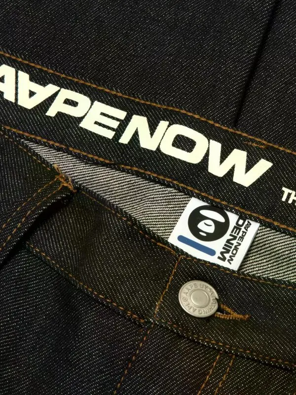 AAPE BY *A BATHING APE Logo-patch Straight-leg Jeans
