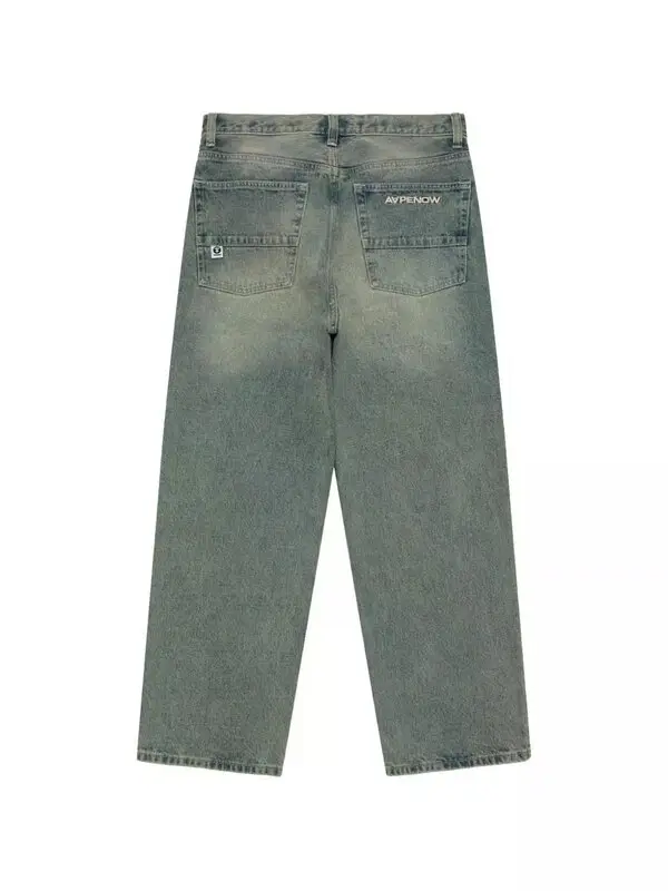 AAPE BY *A BATHING APE Logo-embroidered Straight-leg Jeans