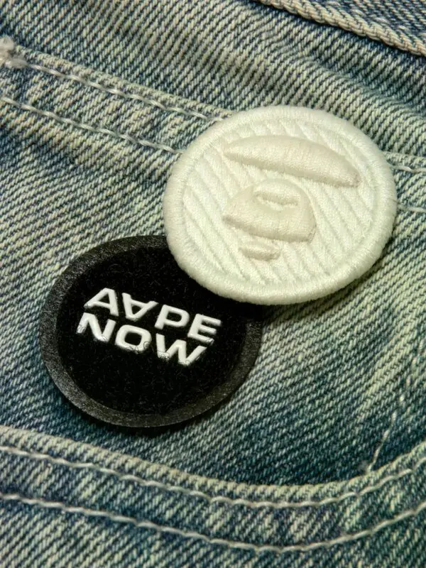 AAPE BY *A BATHING APE Logo-embroidered Straight-leg Jeans