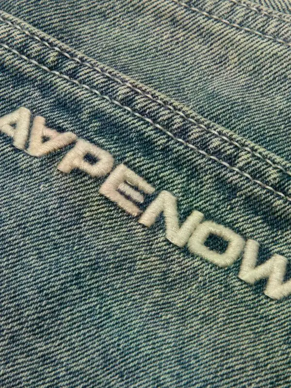 AAPE BY *A BATHING APE Logo-embroidered Straight-leg Jeans