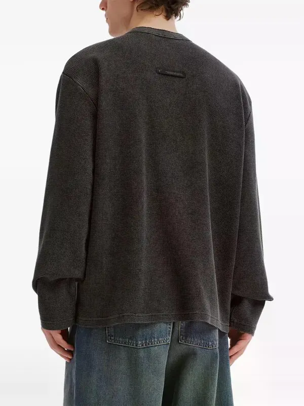 FIVE CM Graphic-print Waffle-knit T-shirt