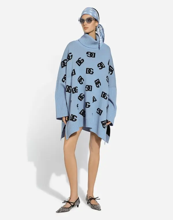 Dolce & Gabbana Dolce Gabbana Logo Detailed High Neck Jumper