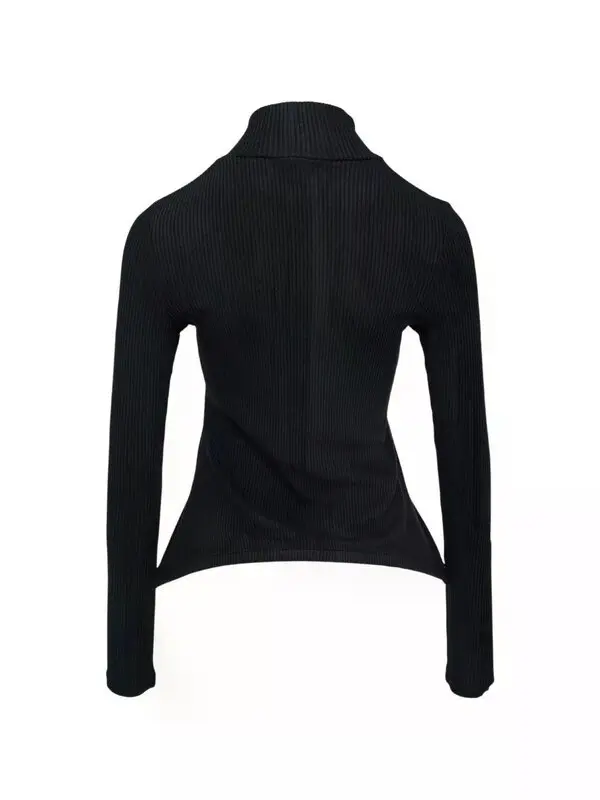 MELITTA BAUMEISTER Ribbed-knit Asymmetric Sweater