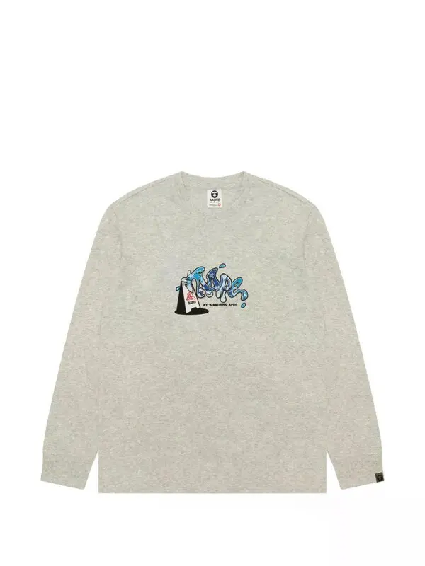 AAPE BY *A BATHING APE Aaper Long-sleeved T-shirt - Grey