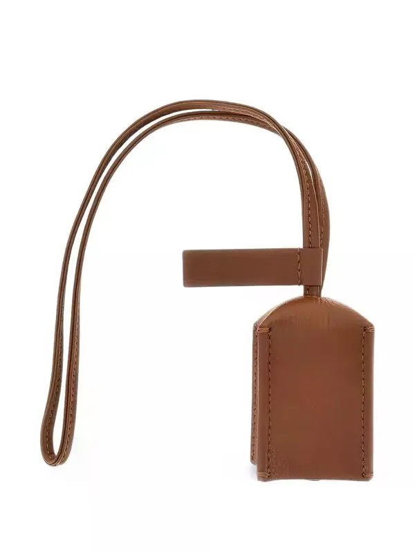 Emporio Armani Grained Leather Bag Charm