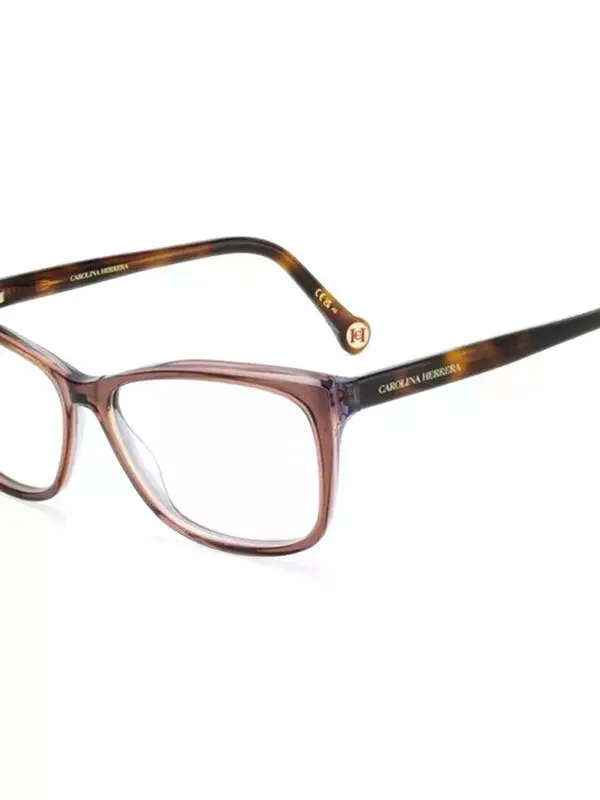 Carolina Herrera Tortoiseshell-effect Cat-eye Glasses