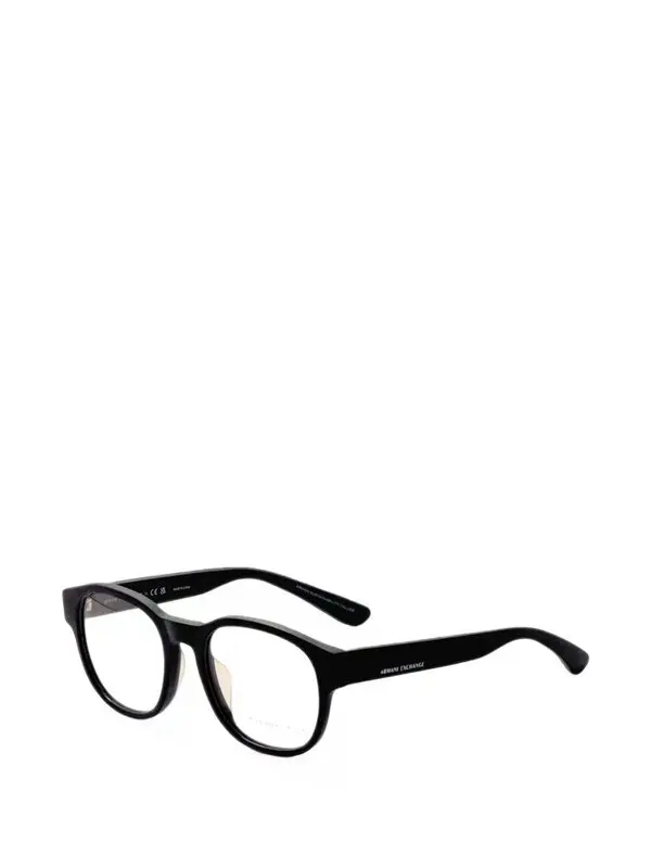 Armani Exchange Matte Round-frame Glasses