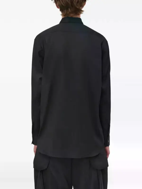 Comme Des Garçons Patchwork Striped-print Shirt